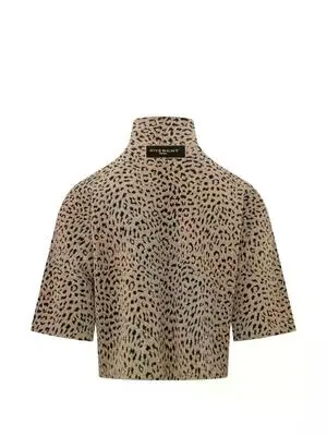 Givenchy Leopard-print High-neck T-shirt