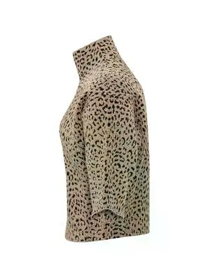 Givenchy Leopard-print High-neck T-shirt