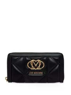 Moschino Quilted Logo-plaque Wallet