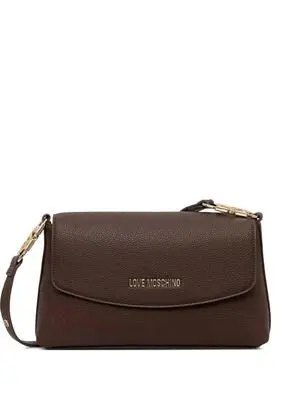Moschino Logo-plaque Cross Body Bag - Brown