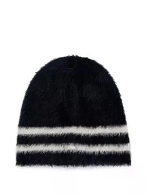 Dsquared2 Striped Logo-plaque Beanie Hat