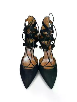 AQUAZZURA Belgravia Lace-up Pumps