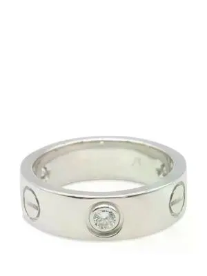 Cartier Love Diamond Ring - Silver