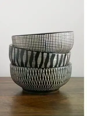 CHEHOMA Hakama Geometric-pattern Bowls
