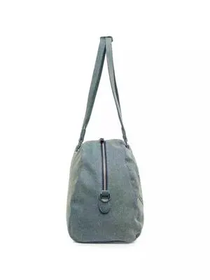 DIESEL® 1dr Dome-duffle Bag In Denim With Oval D Logo