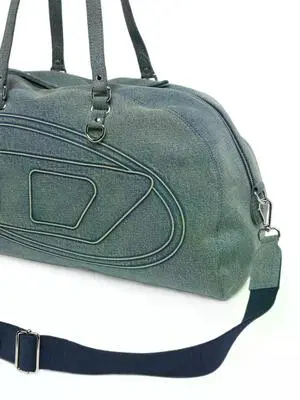 DIESEL® 1dr Dome-duffle Bag In Denim With Oval D Logo