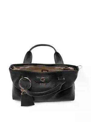Guess Suzy Mini Logo-plaque Pebbled Tote Bag