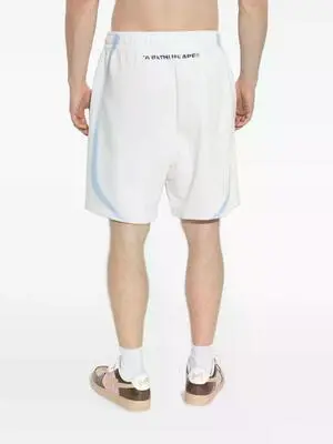 A BATHING APE Logo-print Elasticated-waist Track Shorts