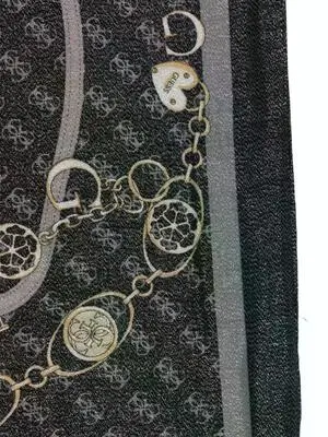 Guess Logo-print Chain-link Scarf