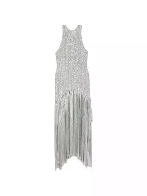 Rabanne Sequin-embellished Chainmail Asymmetric Dress