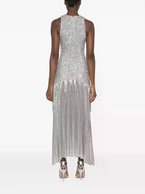 Rabanne Sequin-embellished Chainmail Asymmetric Dress