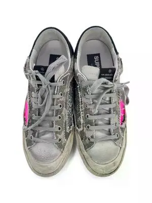 GOLDEN GOOSE Super-star Glittered Sneakers
