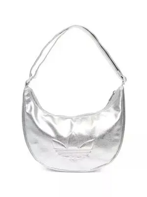Adidas Adicolor Metallic-effect Shoulder Bag - Silver