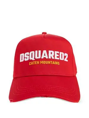 Dsquared2 Distressed-effect Embroidered Baseball Cap