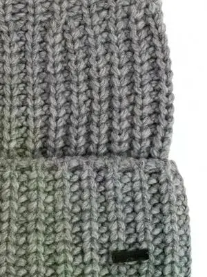 Dsquared2 Logo-plaque Chunky-knit Beanie Hat