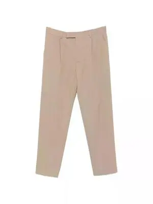Zegna Single-pleat Cotton-blend Trousers