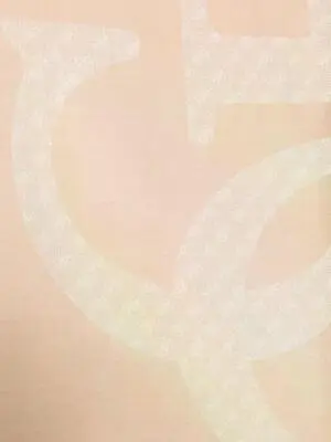 Guess Monogram-pattern Frayed Scarf - Neutrals