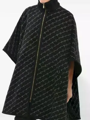 Stella McCartney Logo-embroidered Zip-up Cape