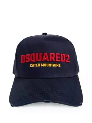Dsquared2 Logo-embroidered Distressed Baseball Cap