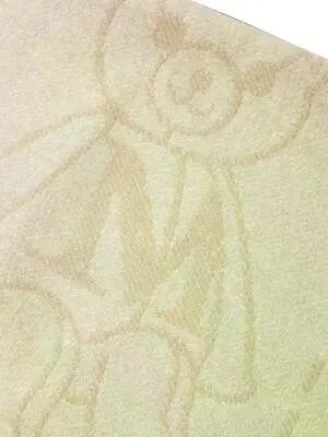 Max Mara Teddy Bear-motif Fringed Scarf