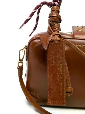 GOLDEN GOOSE Star-tag Leather Tote Bag - Brown