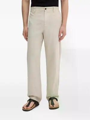 LES DEUX Elasticated-waistband Straight-leg Trousers - Neutrals