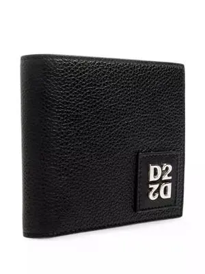 Dsquared2 Logo-plaque Pebbled Leather Wallet