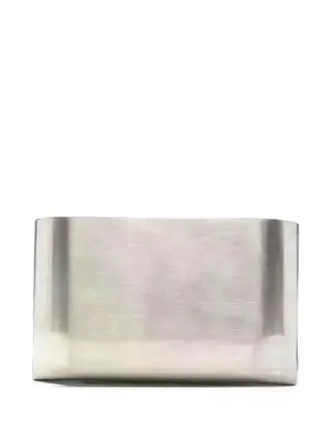 Rick Owens Sculptural Brushed-finish Clutch Bag