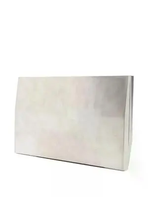 Rick Owens Sculptural Brushed-finish Clutch Bag