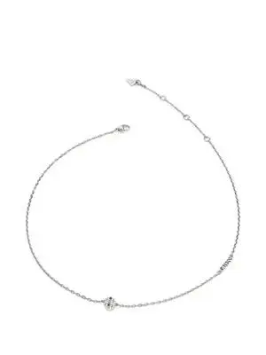 Guess Bead Crystal-embellished Necklace - Silver