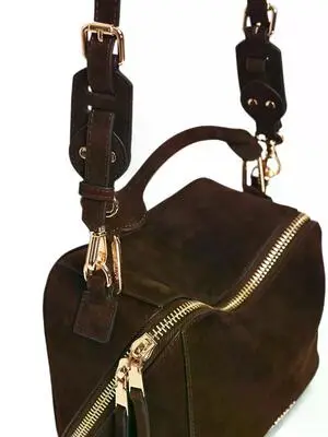 Essentiel Antwerp Karin Suede Tote Bag - Brown