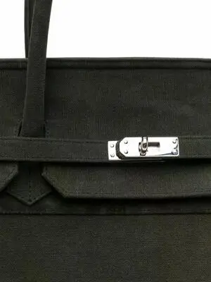 ANOTHER CHANCE Belted-detail Logo-patch Tote Bag
