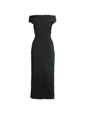 Erdem Crystal-embellished Textured Maxi Dress