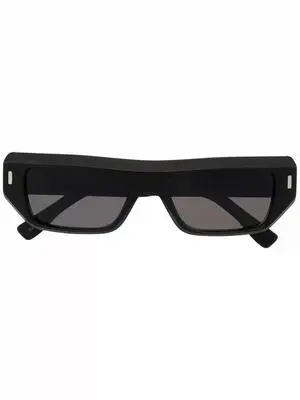 CUTLER & GROSS Slim Rectangular Sunglasses - Black