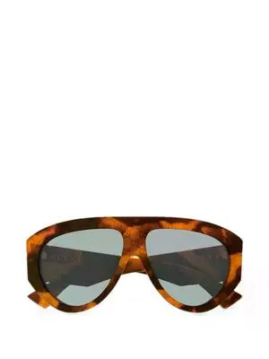 Gucci Pilot-frame Sunglasses - Brown