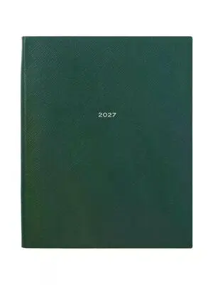 Smythson 2027 Portobello Weekly Vertical Diary - Green