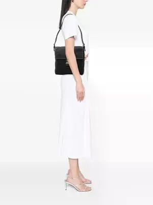 Fendi 2000-2010 Canvas Ff Marble Mamma Forever Shoulder Bag
