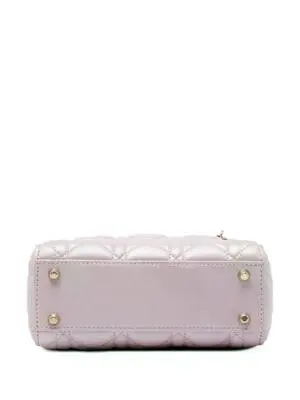 Dior 2017 Mini Iridescent Lambskin Cannage Lady Satchel