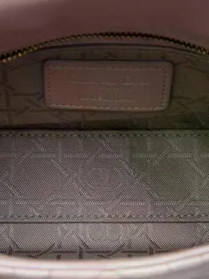 Dior 2017 Mini Iridescent Lambskin Cannage Lady Satchel