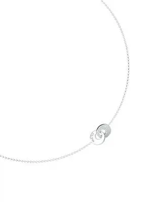 Guess Blooming Pavé Interlocking-link Necklace
