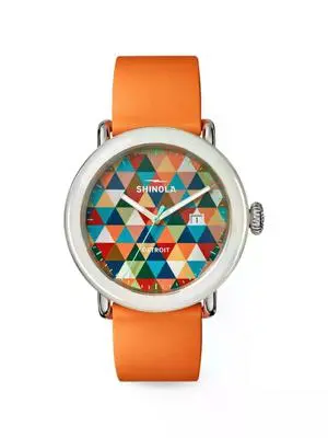 Shinola Detrola 41mm Watch - Orange