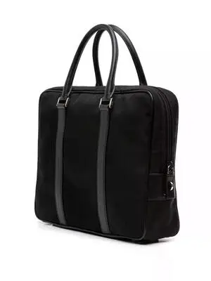 Prada 2013-2026 Saffiano Trimmed Tessuto Business Bag
