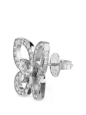 Guess Lily Crystal-embellished Butterfly Earrings