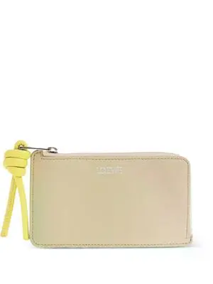 Loewe Knot Leather Card Case - Neutrals
