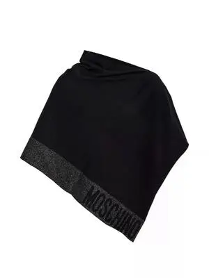 Moschino Logo-detail Metallic-trim Poncho