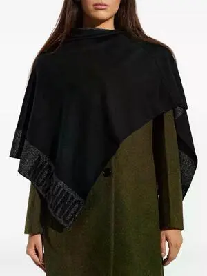 Moschino Logo-detail Metallic-trim Poncho
