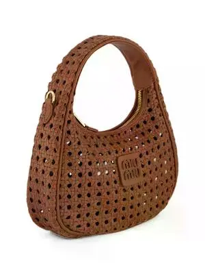 Miu Miu Wander Woven Shoulder Bag