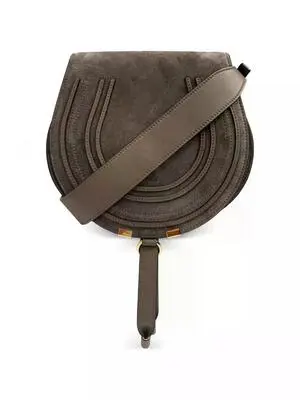 Chloé Marcie Suede Shoulder Bag - Grey