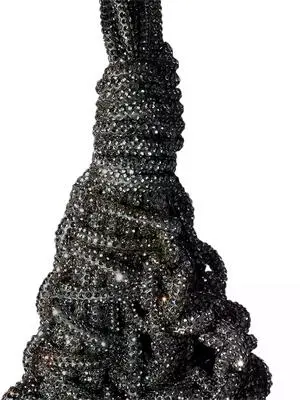 HIBOURAMA Vannifique Crystal-embellished Clutch Bag - Black