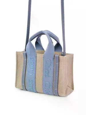 Chloé Woody Logo-print Tote Bag - Neutrals
